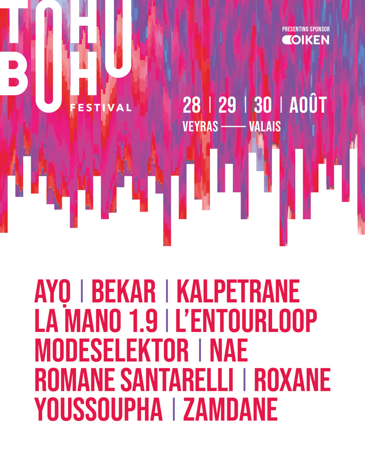 Le programme 2025 - Tohu Bohu Festival Suisse | Veyras